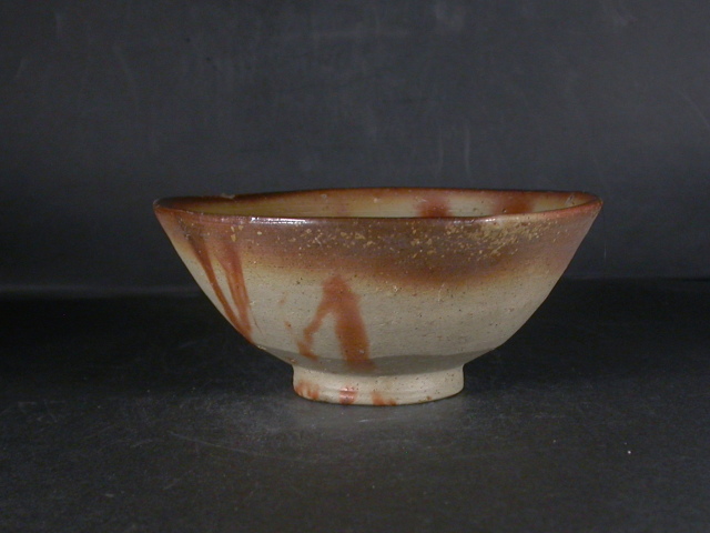 備前焼 穴窯 備前焼人気作家 多久 守 大振りな緋襷・黄ゴマ飯茶碗3 備前焼卸・小売 六べえ