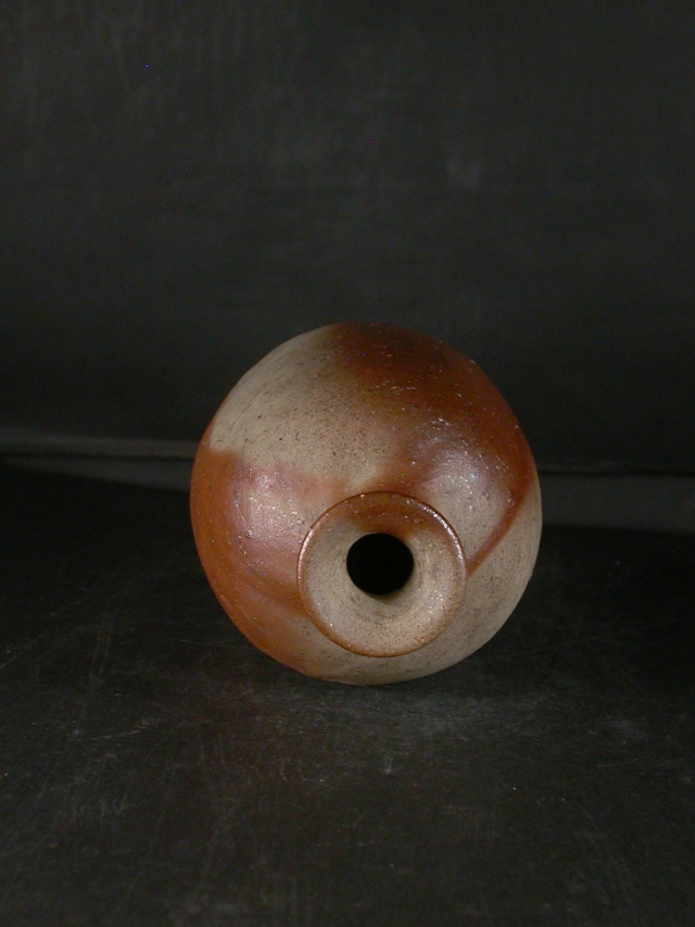 備前焼 穴窯 備前焼人気作家 多久 守 四方桟共箱付き自然練込緋襷徳利3 備前焼卸・小売 六べえ